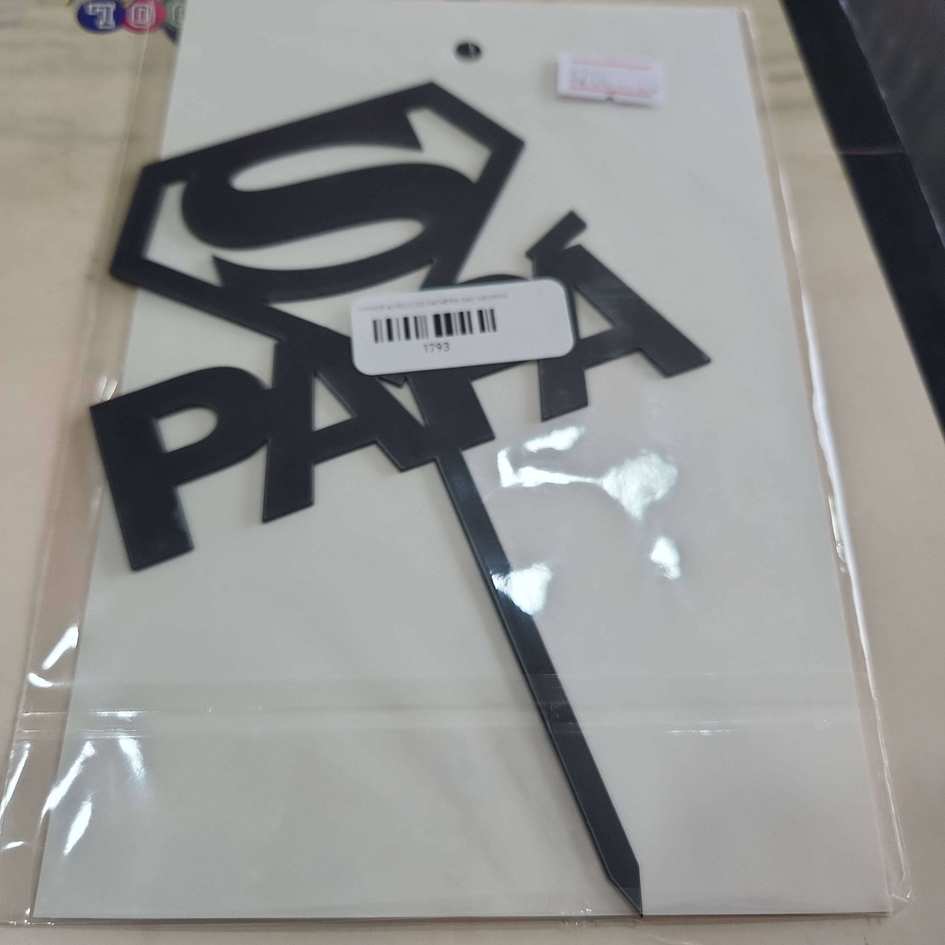 Topper de super papa – Mechy Bakery Supply