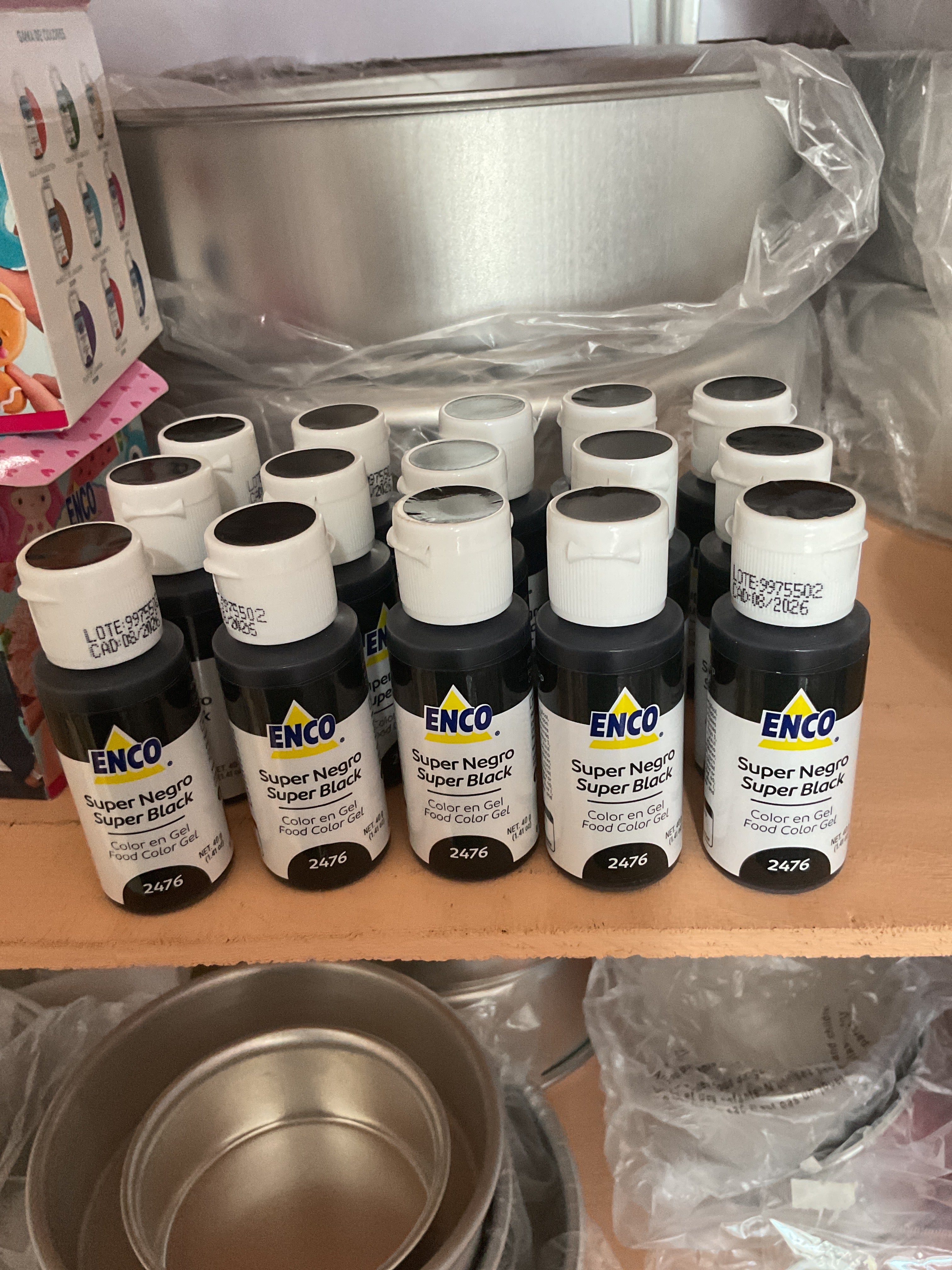 Color Super Negro en Gel Enco 40g – Mechy Bakery Supply